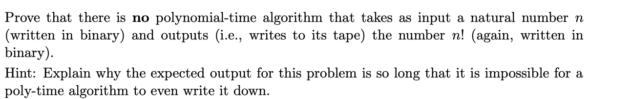 Solved Prove that there is no polynomial-time algorithm that | Chegg.com