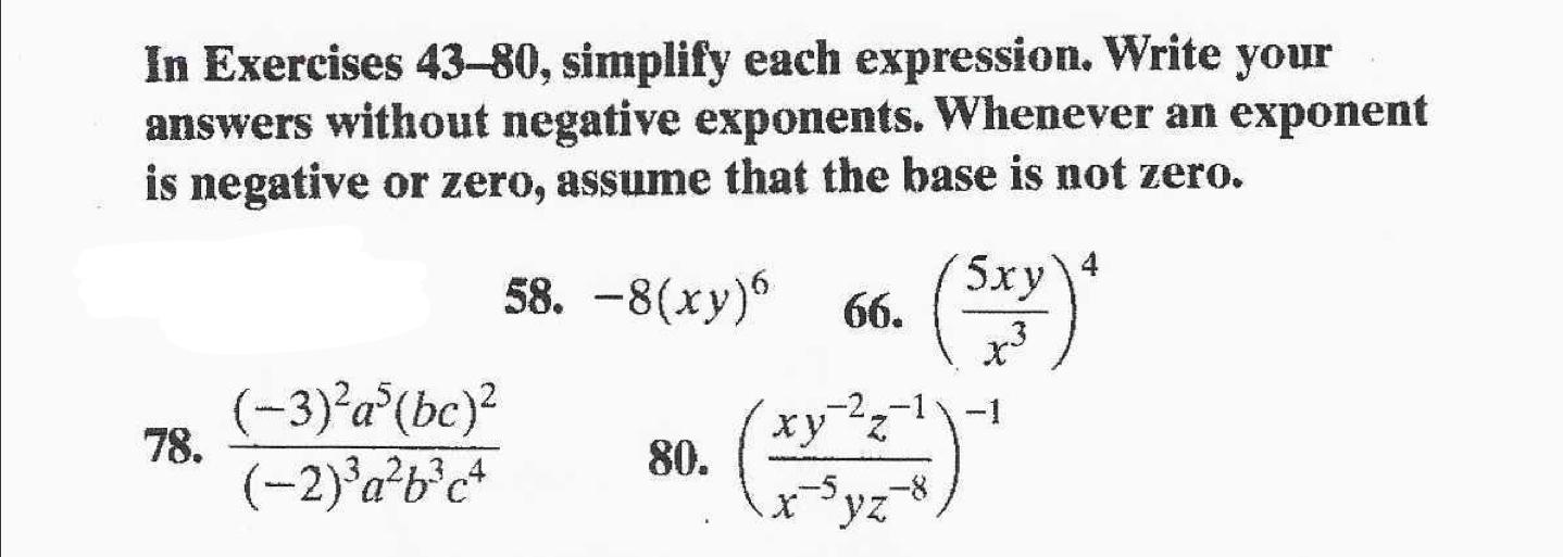 Solved In Exercises 43–80, simplify each expression. Write | Chegg.com