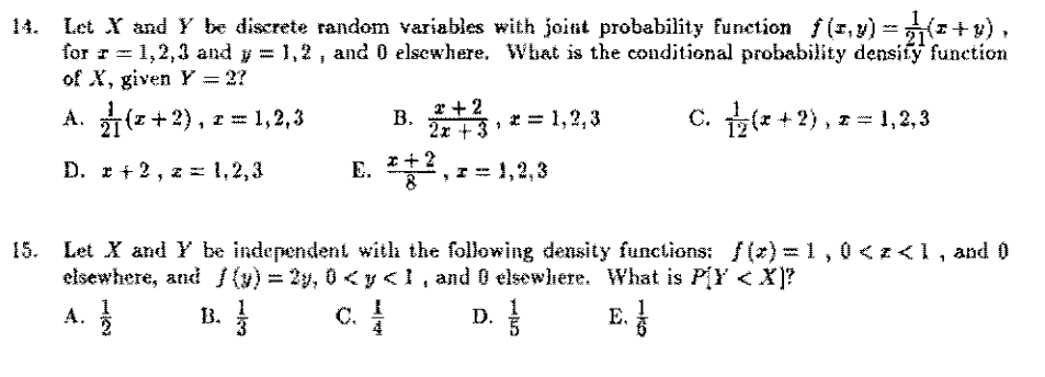 Solved 4. Let X and Y be discrete random variabies with | Chegg.com