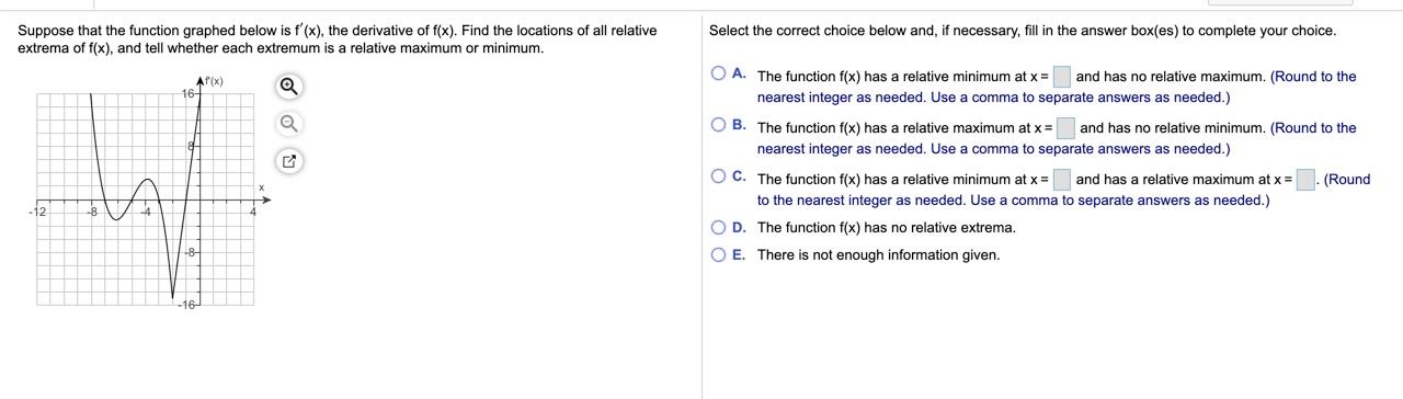 Solved The function has a local of O at x = Find the | Chegg.com