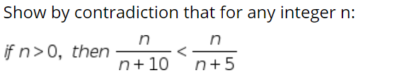 Solved Show by contradiction that for any integer n: n n if | Chegg.com
