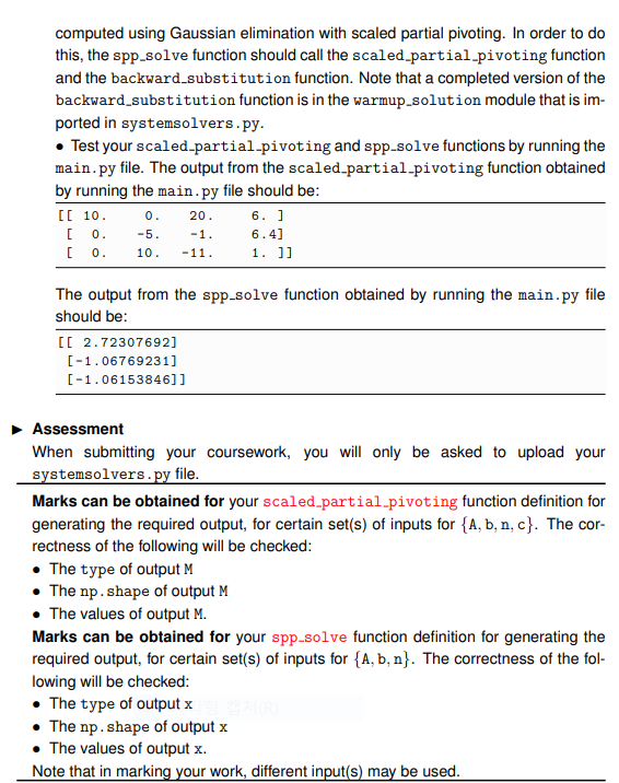 - The systemsolvers.py file contains an unfinished | Chegg.com