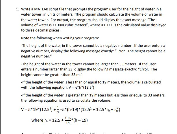 Solved Solve the following problem in MATLAB. Use format | Chegg.com
