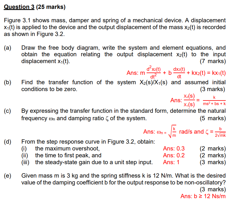 Solved SMC Practice Exam, Q3. e). (Show Working)I manage to | Chegg.com