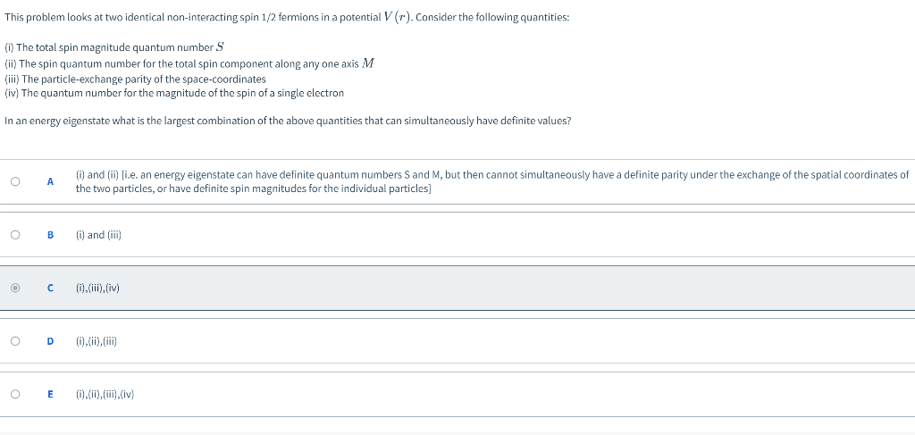 Solved This problem looks at two identical non-interacting | Chegg.com