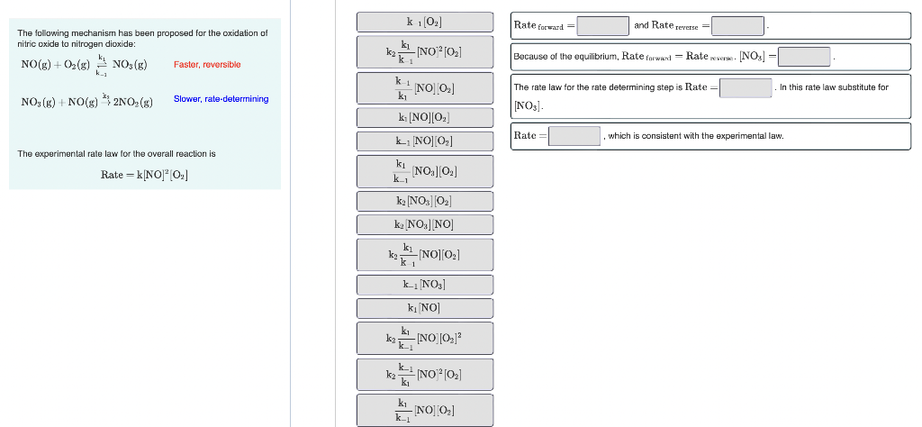 Solved The following mechanism has been proposed for the | Chegg.com