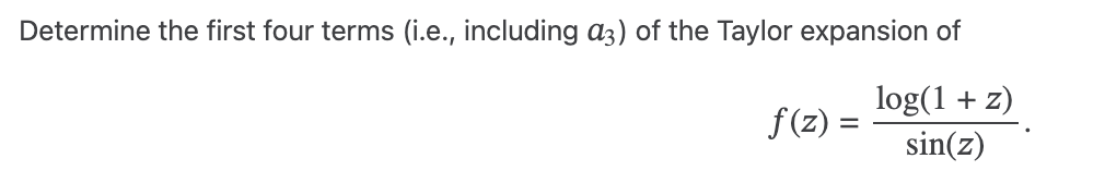 Solved Determine the first four terms (i.e., including a3 ) | Chegg.com