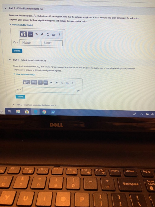 Solved deal Column with Pin Supports Learning Goal: To | Chegg.com