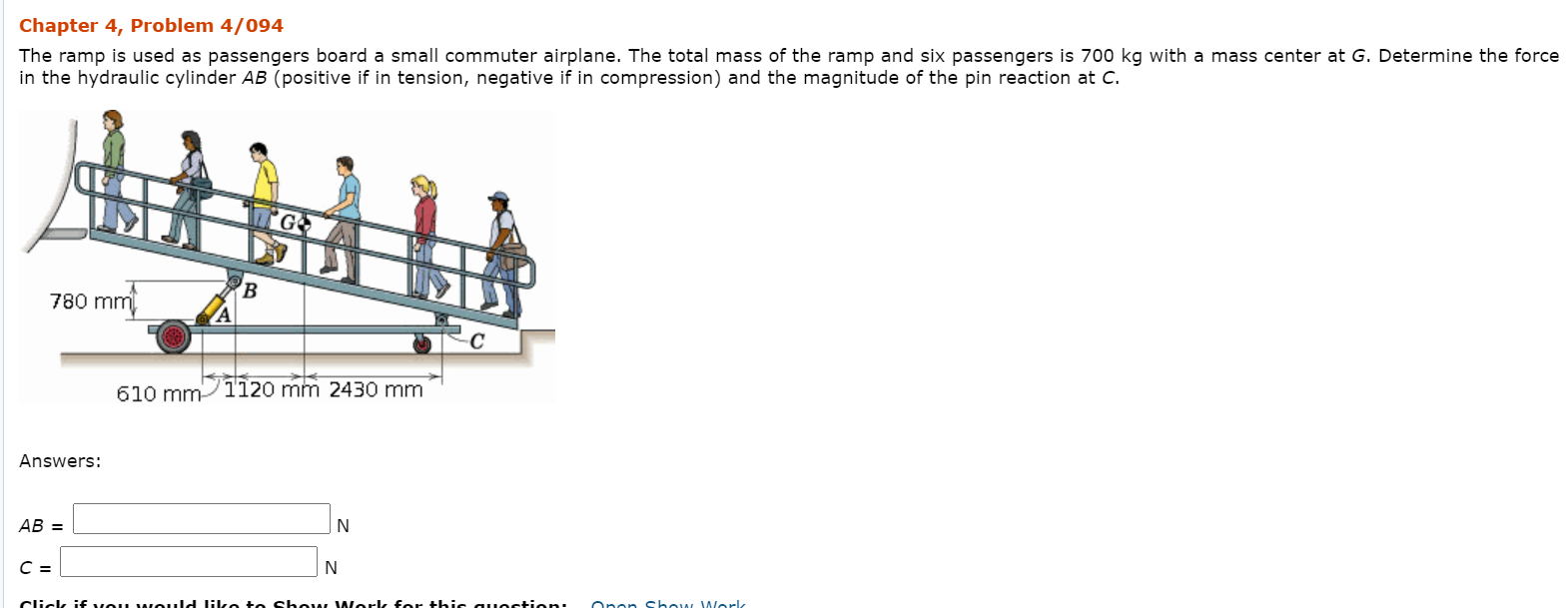Solved Chapter 4, Problem 4/094 The ramp is used as | Chegg.com