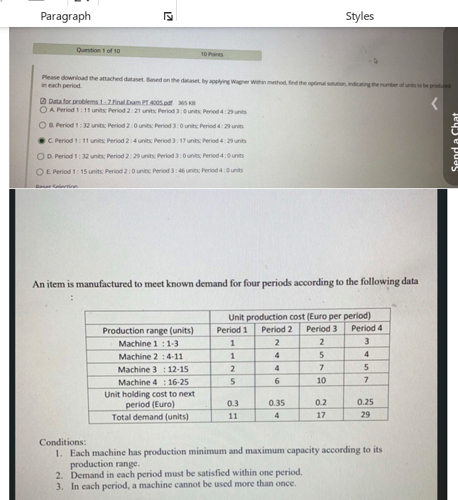 Solved Please download the attached dataset. Based on the | Chegg.com