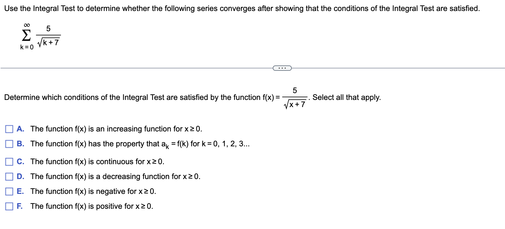 Solved Use the Integral Test to determine whether the | Chegg.com
