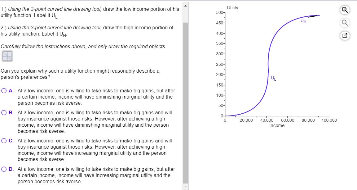Solved Utility 1.) Using the 3-point curved line drawing | Chegg.com