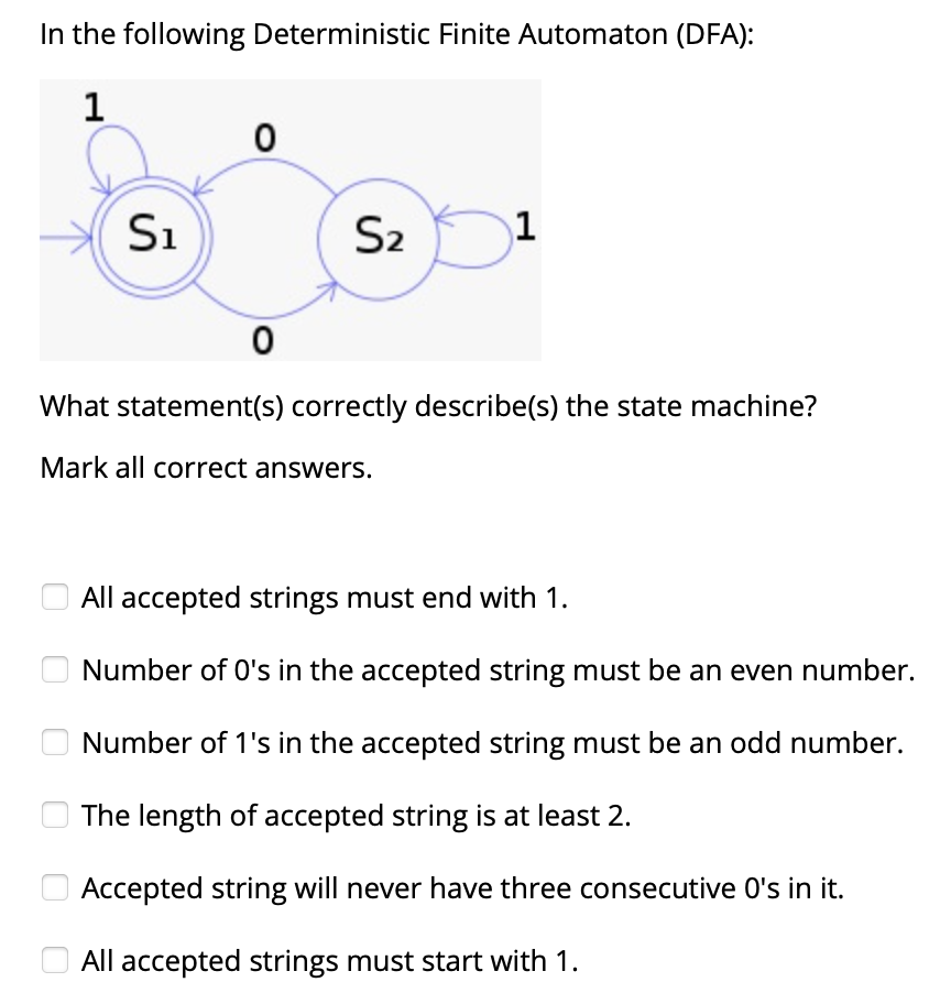 Solved In the following Deterministic Finite Automaton | Chegg.com