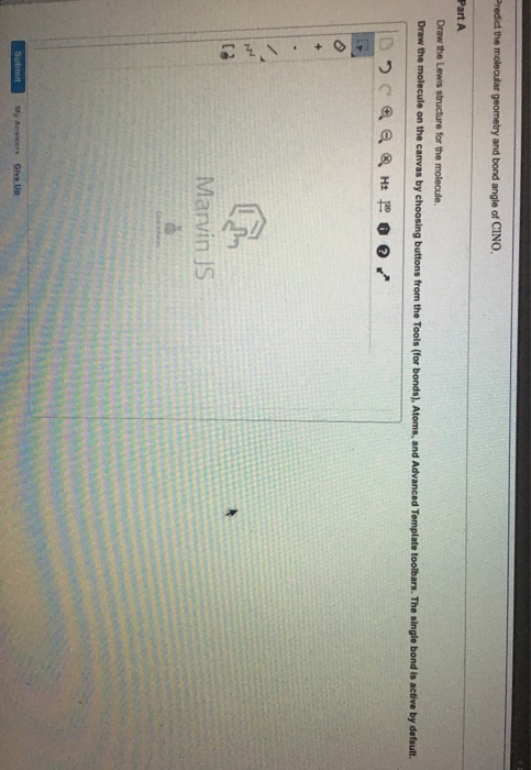 Solved redict the molecular geometry and bond angle of CINO | Chegg.com