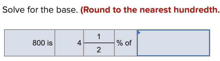 Solved Solve for the base. (Round to the nearest hundredth. | Chegg.com