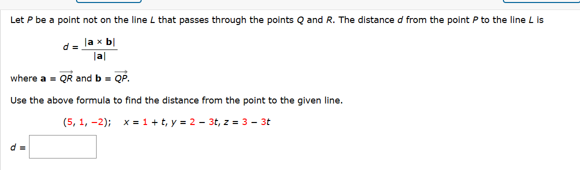 Solved Let P ﻿be a point not on the line L ﻿that passes | Chegg.com