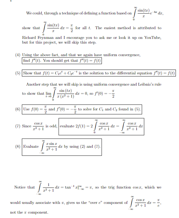 Solved 3. SECOND INTEGRAL We will show: | Chegg.com
