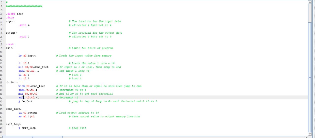 Solved # + globl main - data input: H The location for the | Chegg.com