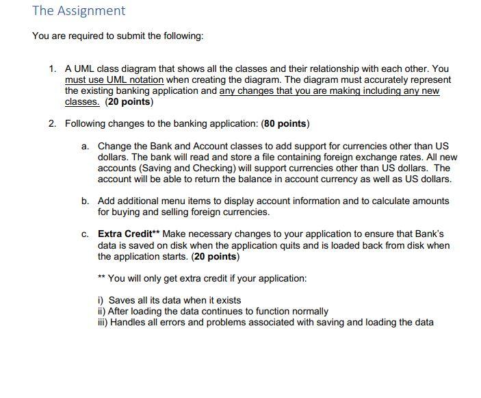 Solved ou are required to submit the following: 1. A UML | Chegg.com