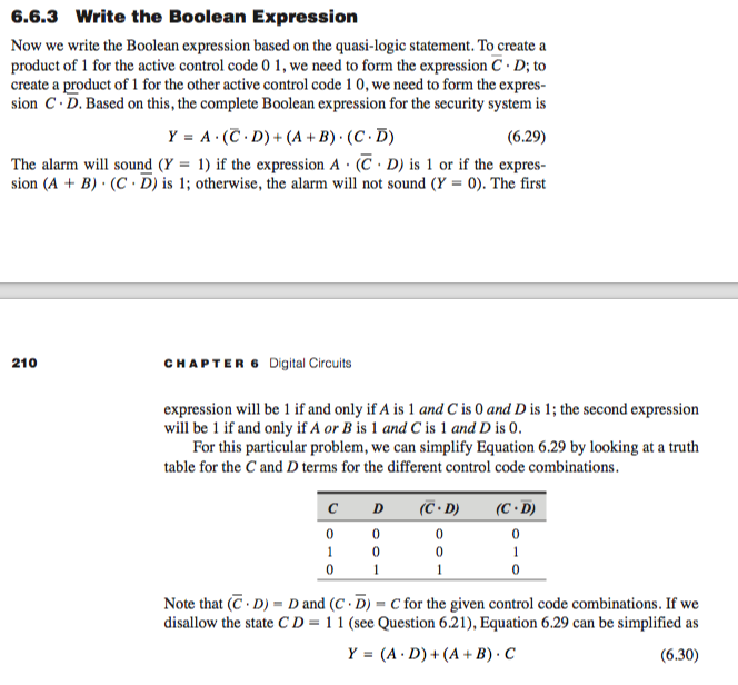 Solved For the security system simplified Boolean expression | Chegg.com