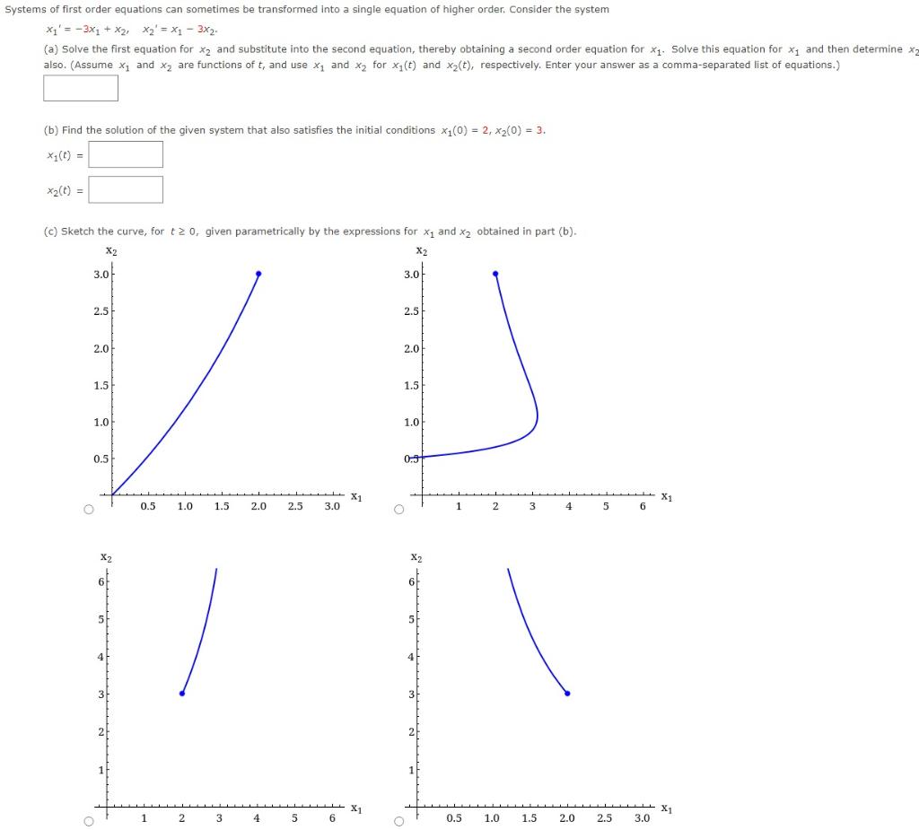 Solved stems of first order equations can sometimes be | Chegg.com
