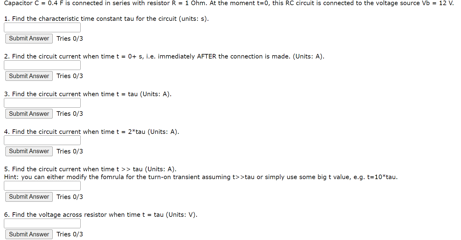 Solved Capacitor C=0.4F ﻿is connected in series with | Chegg.com