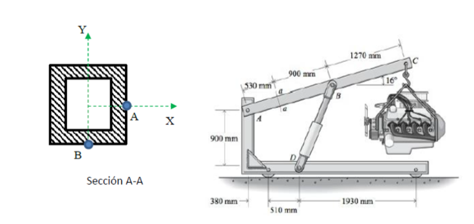 Solved In the crane shown, a car engine weighing 360kg is | Chegg.com