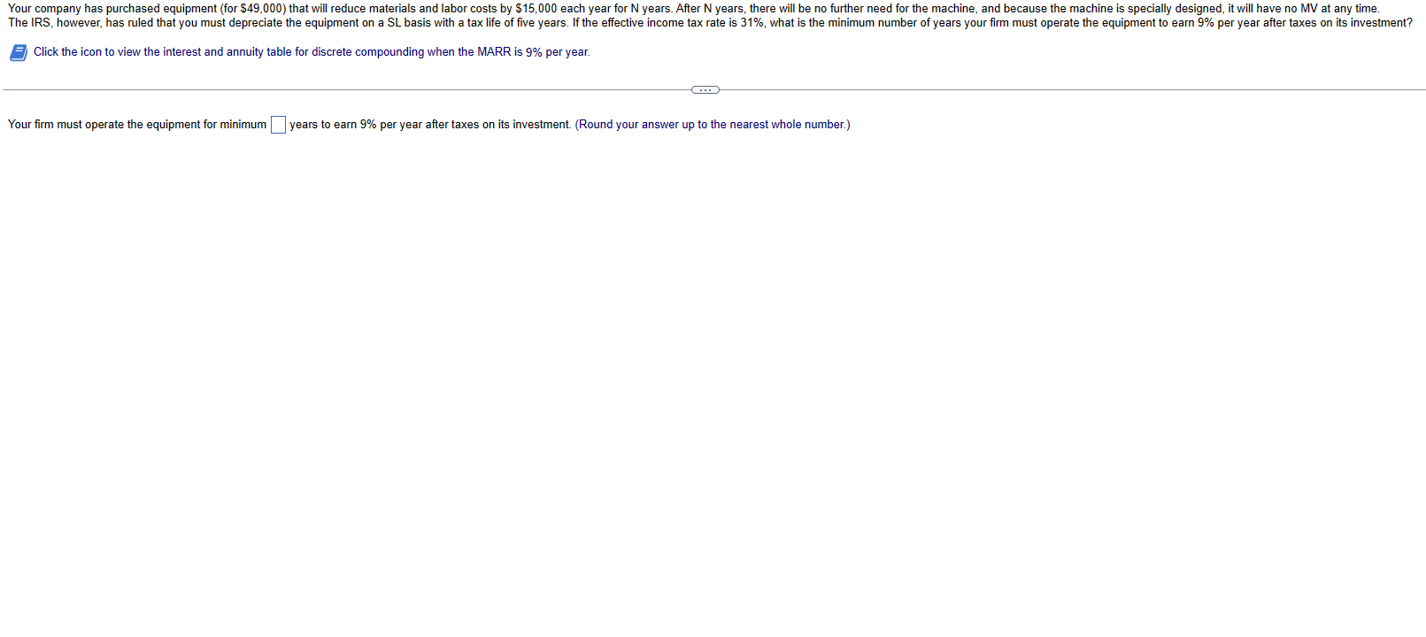Solved Click the icon to view the interest and annuity table | Chegg.com