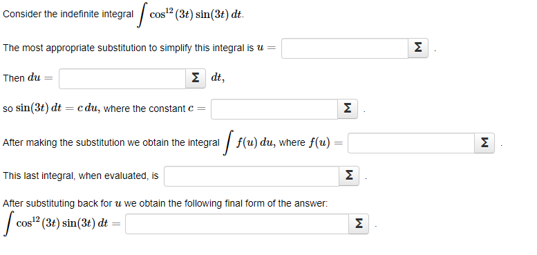 Solved Consider the indefinite integra | cos"? (34) sin(34) | Chegg.com