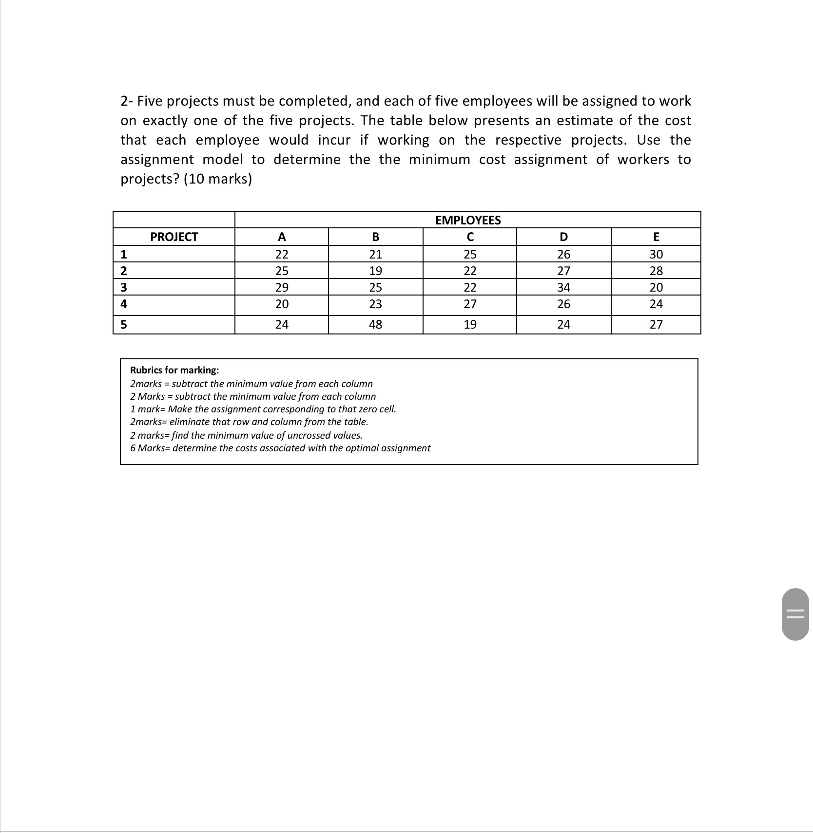 Solved PART 1: PROBLEM SOLVING (40 Marks) Directions: Solve | Chegg.com