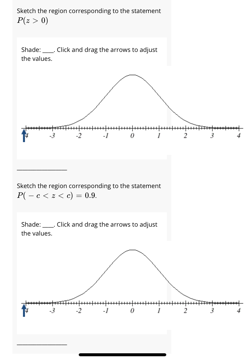 Solved Sketch the region corresponding to the statement P(Z | Chegg.com