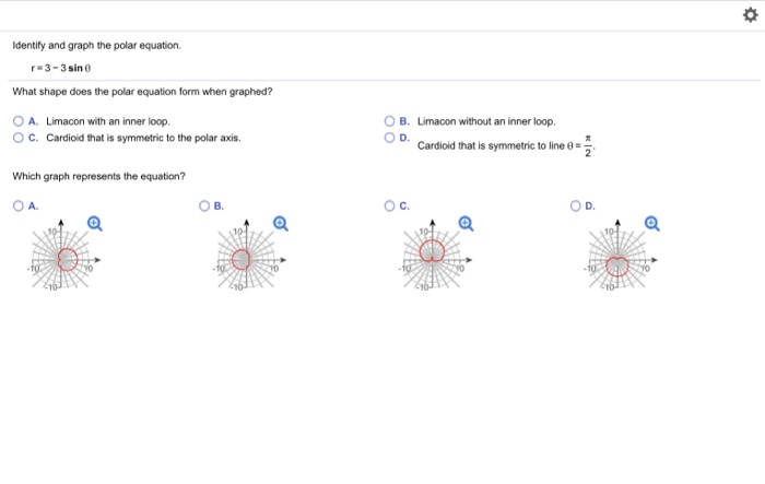 Solved Identify and graph the polar equation r-3-3 sin 0 | Chegg.com