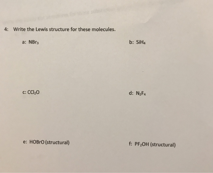 N2f4 Lewis Structure