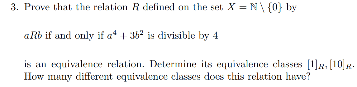 Solved Prove that the relation R ﻿defined on the set | Chegg.com