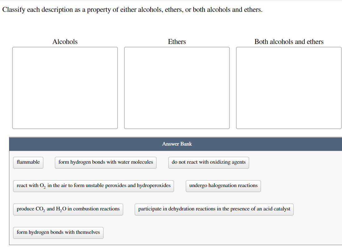 Solved Classify each description as a property of either | Chegg.com