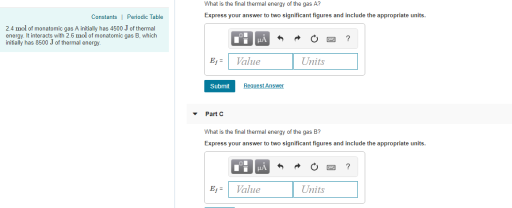 Solved What is the final thermal energy of the gas A? | Chegg.com