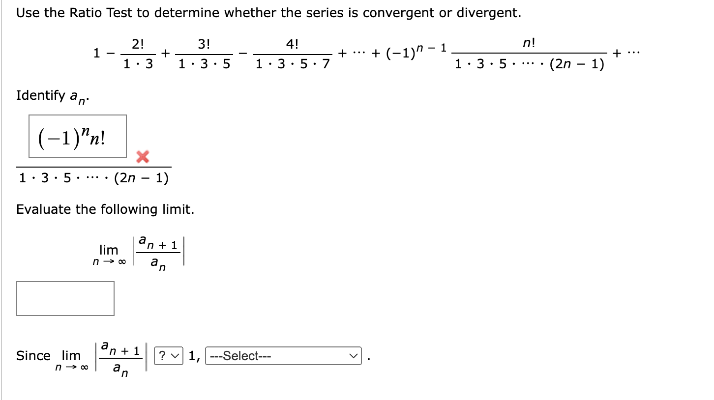 Solved Use the Ratio Test to determine whether the series is | Chegg.com