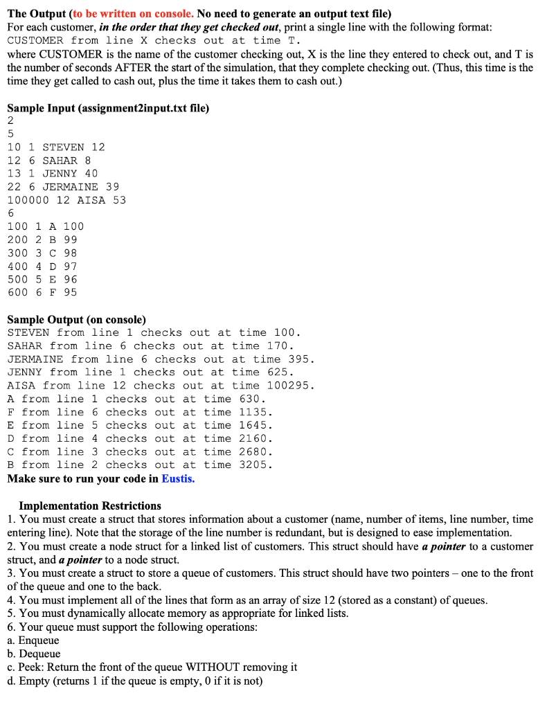 Solved Please write code in C language and include an | Chegg.com