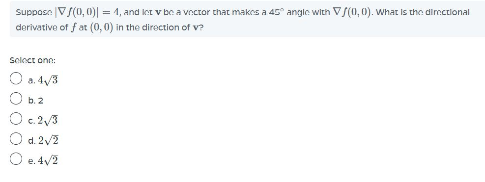 Solved Find the directional derivative of f(x,y) = 2xy – 3y2 | Chegg.com