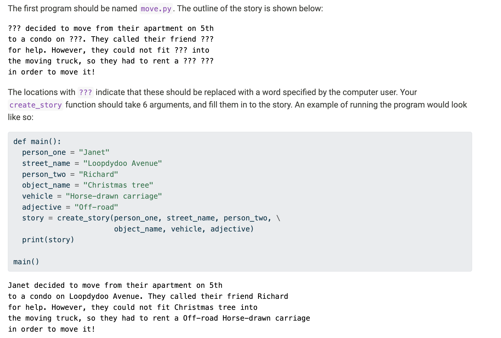 Solved The first program should be named move. py. ﻿The | Chegg.com
