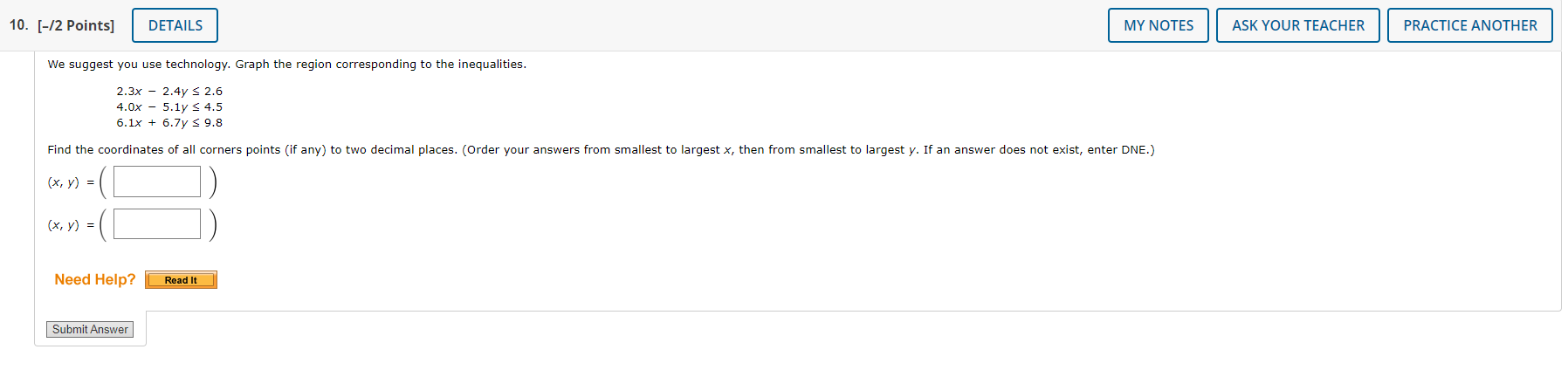 Solved [-/2 ﻿Points]We suggest you use technology. Graph the | Chegg.com