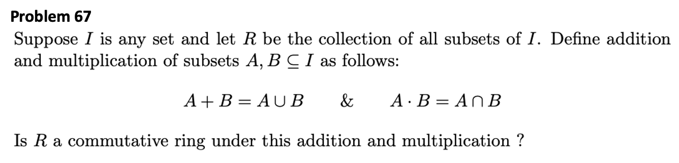Solved Suppose I is any set and let R be the collection of | Chegg.com