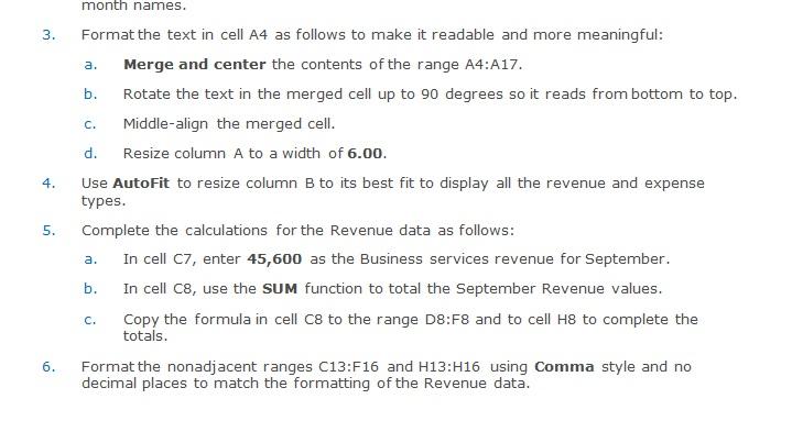 Illustrated Excel 2019 | Modules 1-4: SAM Capstone | Chegg.com