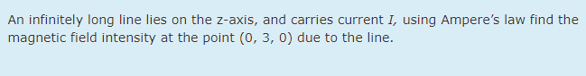 Solved An infinitely long line lies on the z-axis, and | Chegg.com