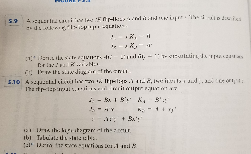 Solved Circuit Is Described A Sequential Circuit Has Two J K