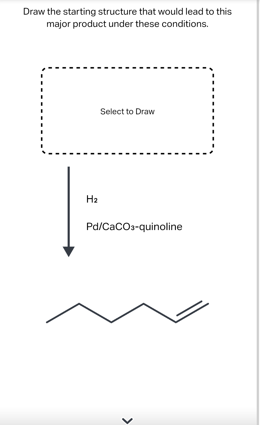 Solved Draw the starting structure that would lead to this | Chegg.com