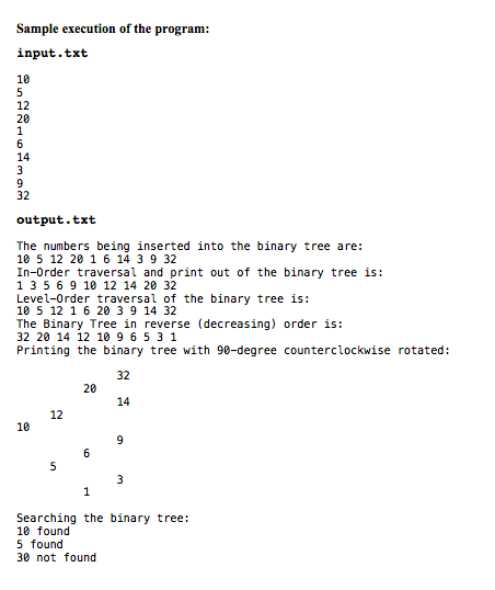 Solved Question 2 (30 marks) Binary Tree: In this question | Chegg.com