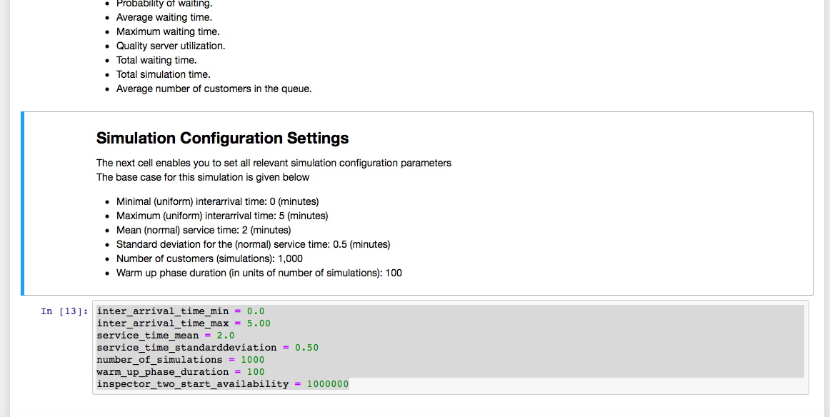 Waiting Line Simulation Framework To do before you | Chegg.com