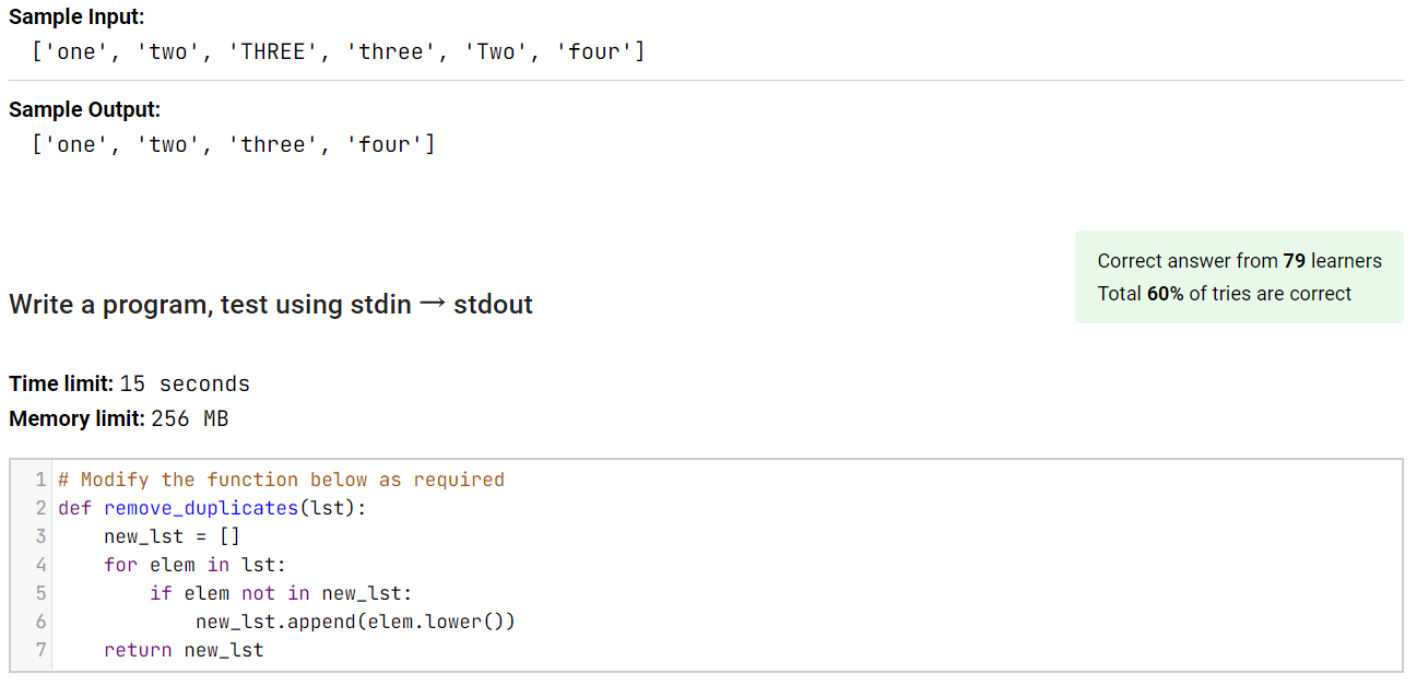 Solved The following function has been written to remove the | Chegg.com