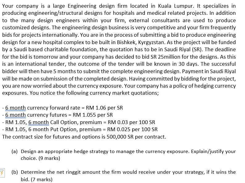 Solved Your company is a large Engineering design firm | Chegg.com